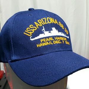 Accessories | Military Us Navy Pearl Harbor Uss Arizona Bb39 Hat | Poshmark